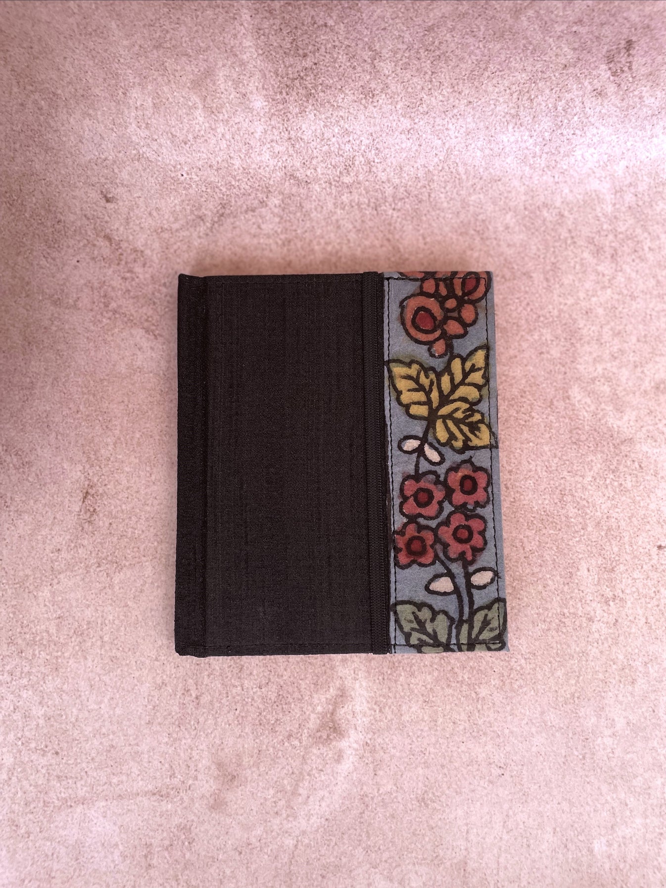 Kalamkari Handpainted Black Floral Journal – Ahavah Crafts